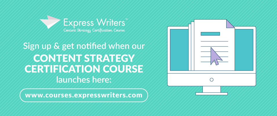 Why I'm Writing a Content Strategy Certification Course! What to Expect
