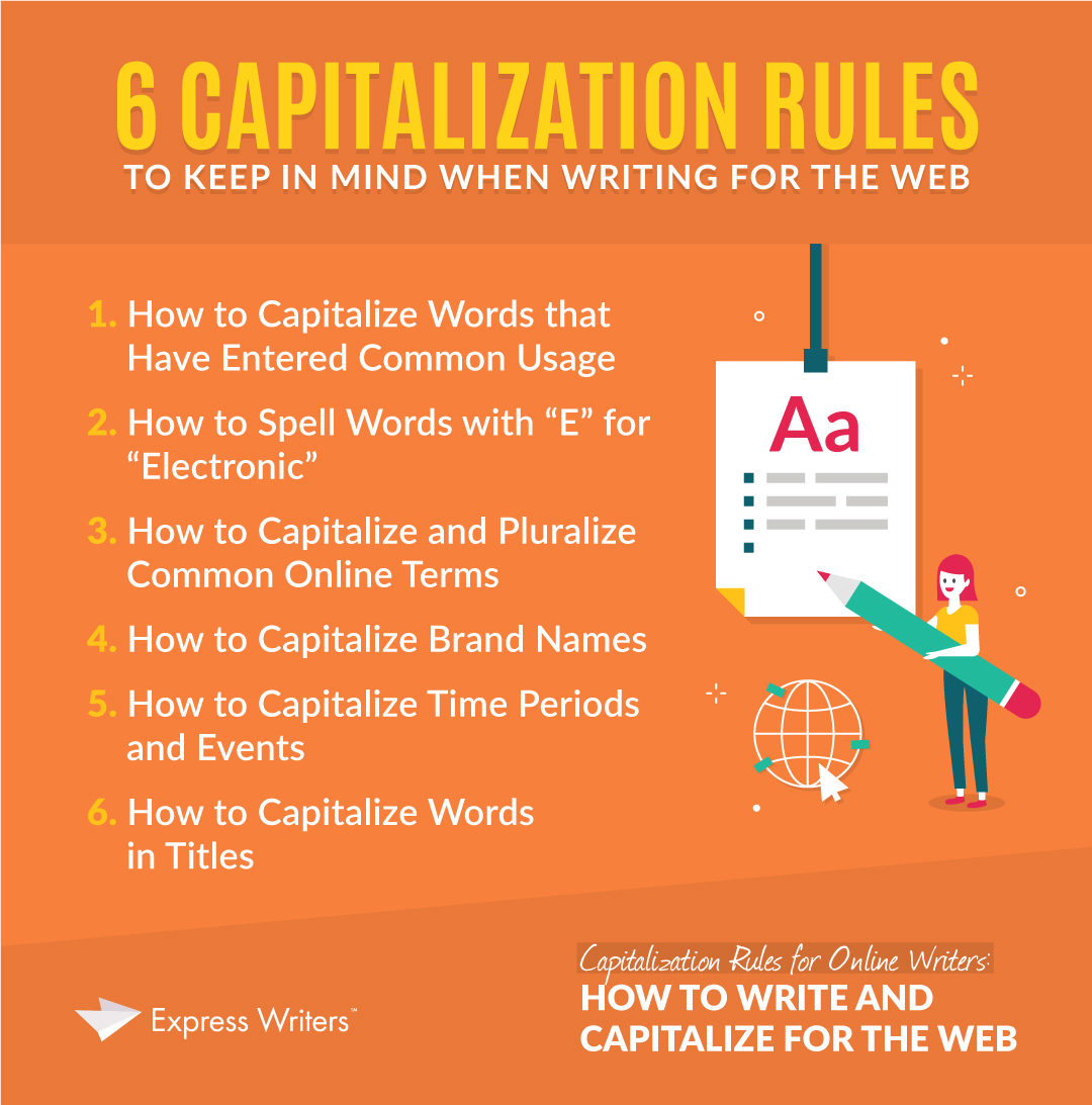 Capitalization Rules For Online Writers Writing Capitalizing For The Web